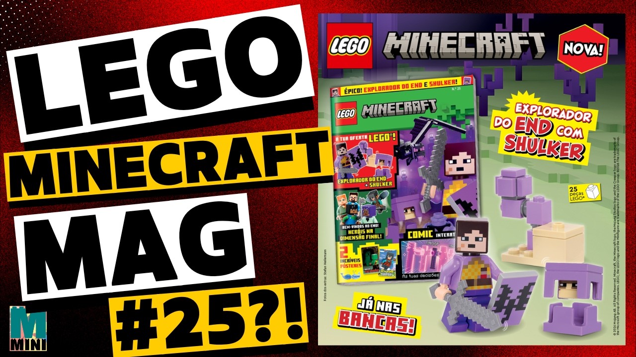 LEGO Minecraft Magazine Issue 25 Review! End Explorer & Shulker Gift?!