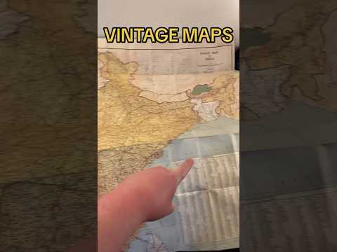 VINTAGE MAP OF INDIA #history #india #indian #indiamap #pakistan #bangladesh #map #maps #geography