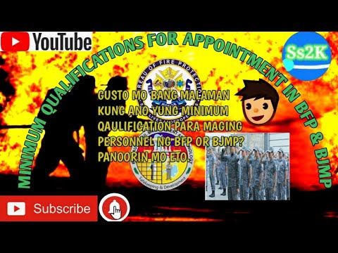 Minimim Qualifications for Appointment in the BFP & BJMP