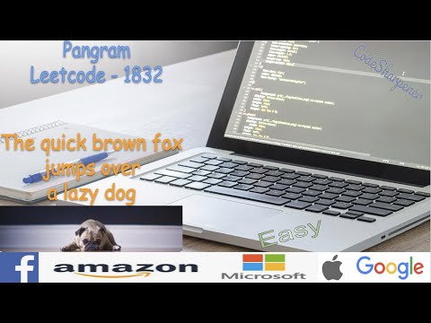 What is a Pangram? | Can you code in 5 mins? | Facebook Interview Question