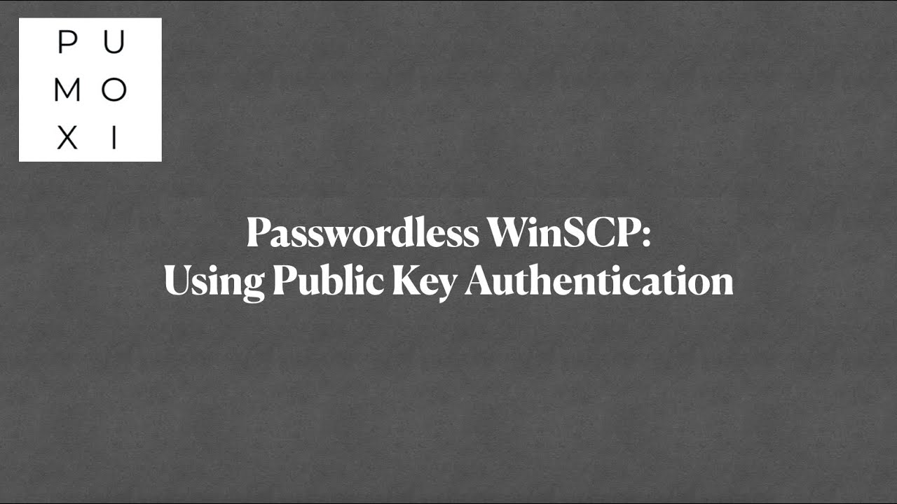 Step-by-Step Guide: Using Public Key for WinSCP Authentication