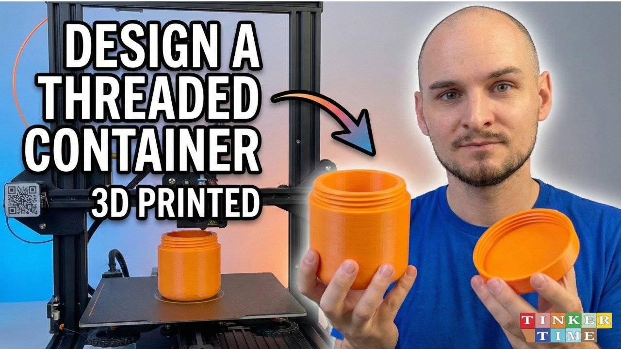 How To Design & 3D Print a Custom Mini Jar (Tinkercad Tutorial)