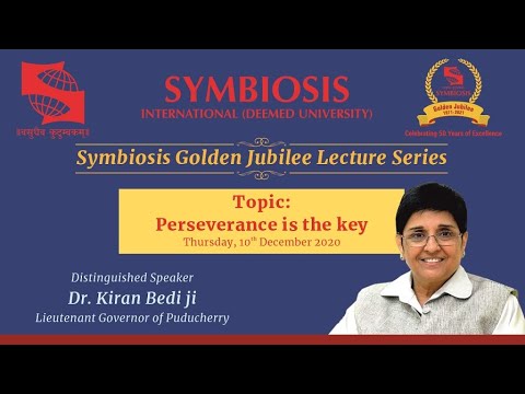 Golden Jubilee Lecture Series : Perseverance is the key