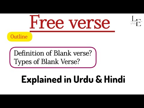 Free Verse in English Poetry, Features , And Examples you need to know