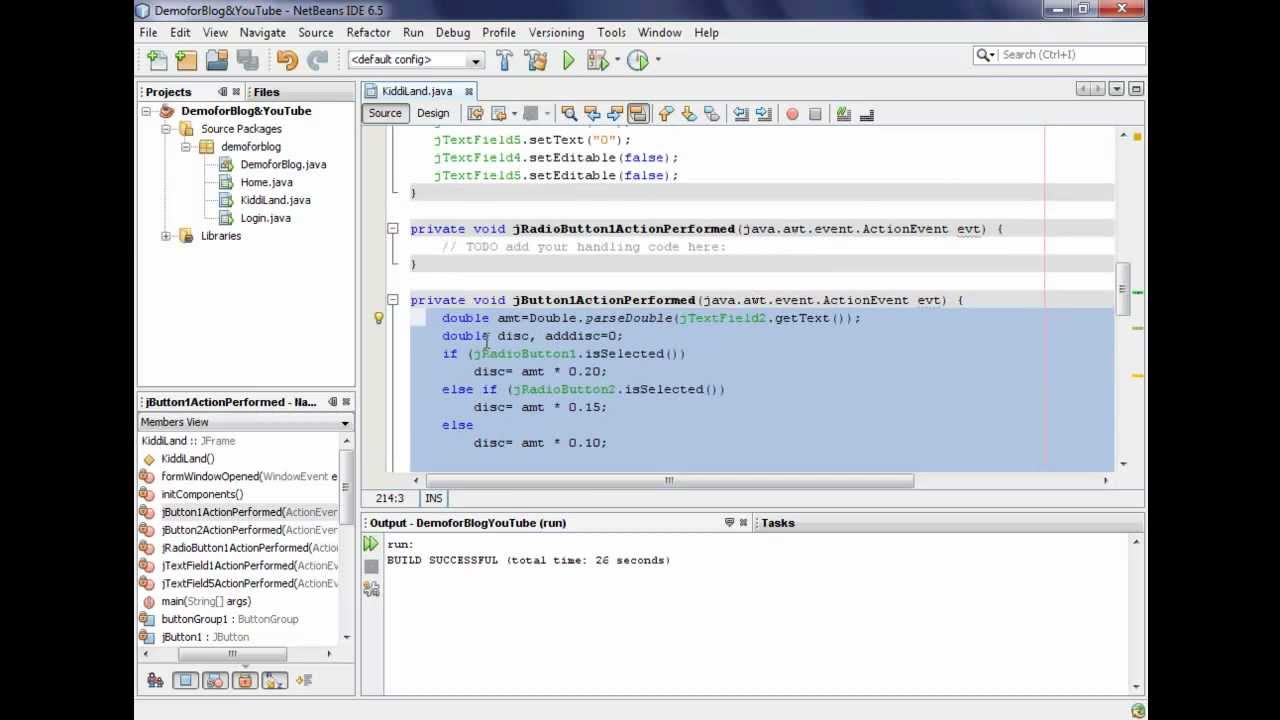 Working with Swing Controls in NetBeans IDE