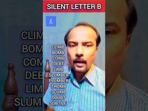Silent letter B how to pronounce words with B | #vocabulary #Verb #pronunciation #HappyEnglish
