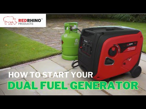 How to Start your Red Rhino Dual Fuel Generator | Tutorial Video | RGLIV4500