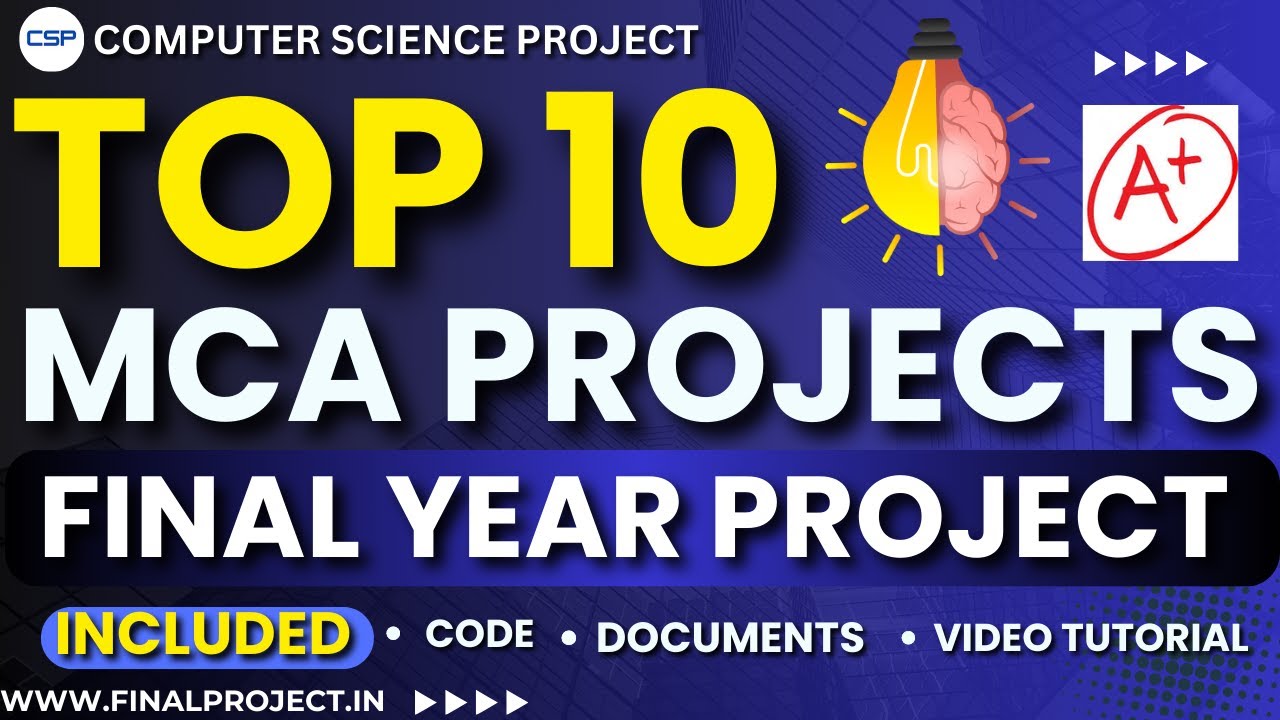 Top 10 MCA Projects Ideas with source Code and Documents ❤️ Project for MCA Final Year Students