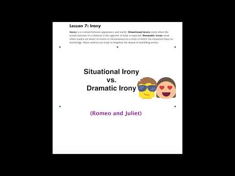 Literary Analysis: Analyzing Situational and Dramatic Irony in a Story