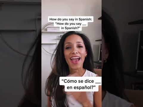 How do you say __ in Spanish?  #shorts #youtubeshorts #spanish #learnspanish #shortandsweet