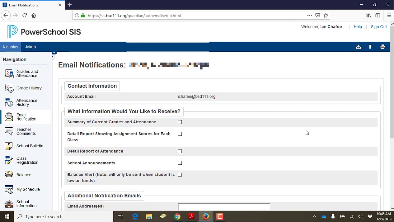 PowerSchool Parent Portal
