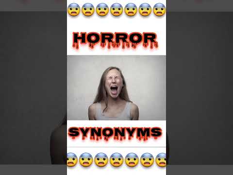 Horror Synonyms || #Shorts