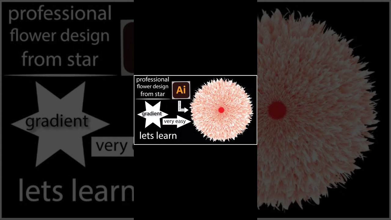 floral vector _ How To Create Beautiful Floral Vector in Illustrator 2023 Using Blend Tool#yt