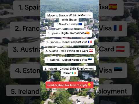 move to Europe Fast with these Visa Pathways, #travel #europe