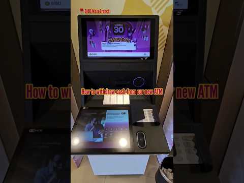 How to use our new ATM. #bibdbrunei