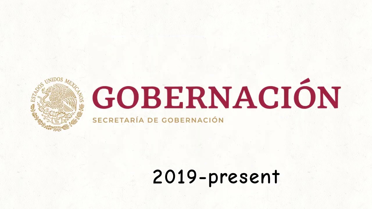 Evolution of Gobierno de Mexico brands logos
