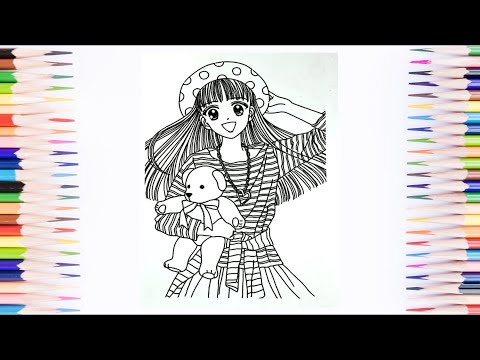 How to Color Anime Girl Coloring Anime Girl