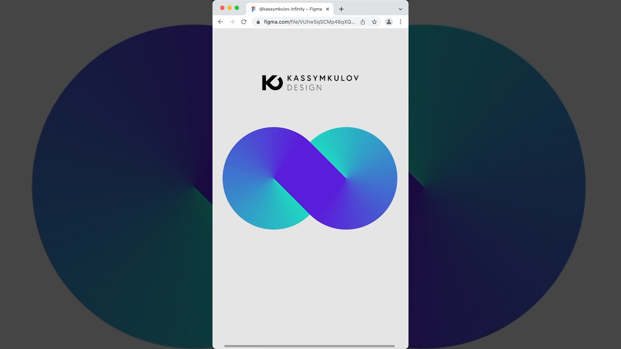 Angular gradient infinity symbol ​⁠@Figma  #logo