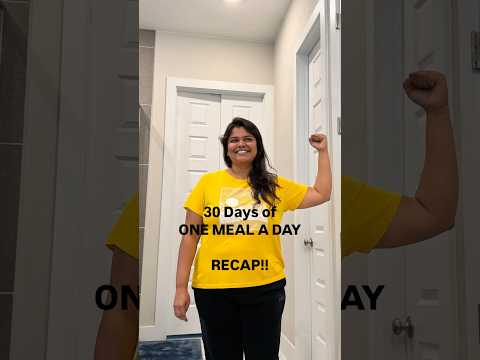 Recap! 30 days of OMAD! #onemealaday #omad #intermittentfasting #fastingjourney #weightlossjourney