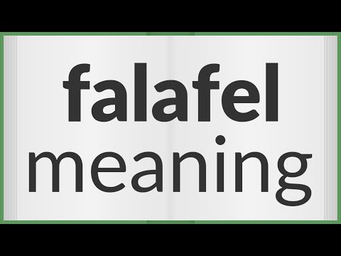 Falafel | meaning of Falafel