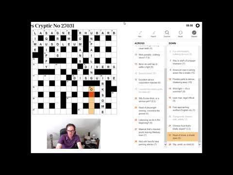 Solving The Times crossword on Bank Holiday Monday