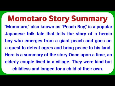 momotaro story summary essay | what does momotaro mean