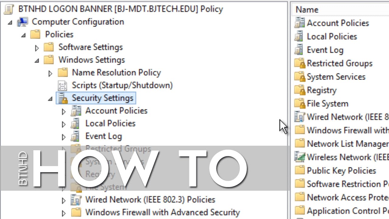 How To Configure Legal Notices on Domain Computers Using Group Policy
