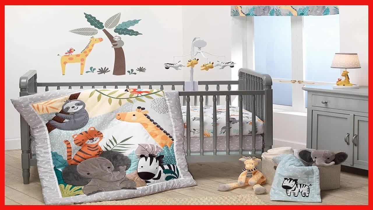 Bedtime Originals Mighty Jungle 3Piece Crib Bedding Set, Multicolor (283003V)