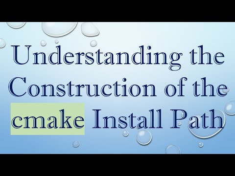 Understanding the Construction of the cmake Install Path