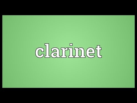 Clarinet Meaning