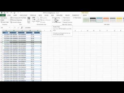 Benefits of Excel Tables