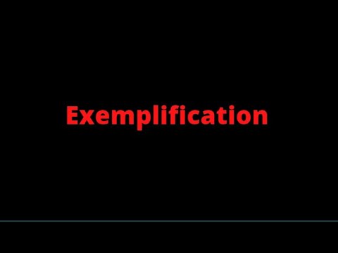 Exemplification
