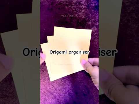 Simple and easy process to make origami organiser #organization #diy
