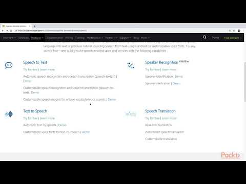 Learn Azure Cognitive Services for Developers Introduction to Speech | packtpub com - Mind Luster