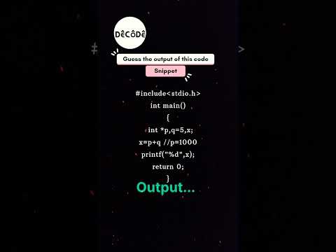The output of this code snippet is based on the type of pointer variable ✨. #coders #coding