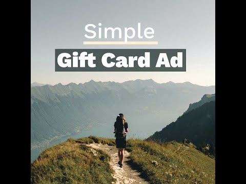 Video template - Simple Gift Card Ad