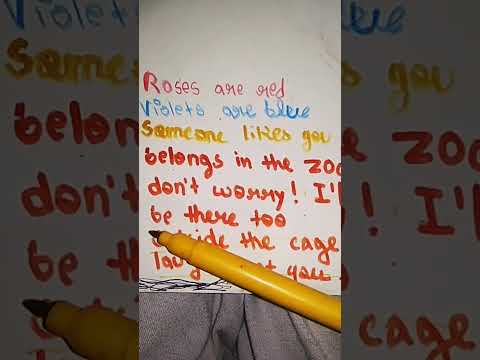 Roses are red violets are blue someone like you belongs in the zoo #funny