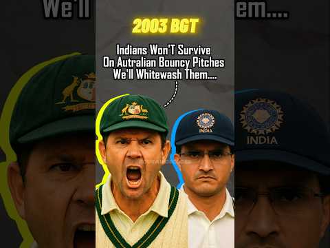 Ponting vs Ganguly Fight 🔥