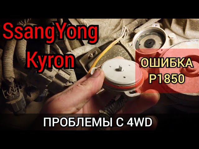 P0245 SsangYong Kyron Ошибка