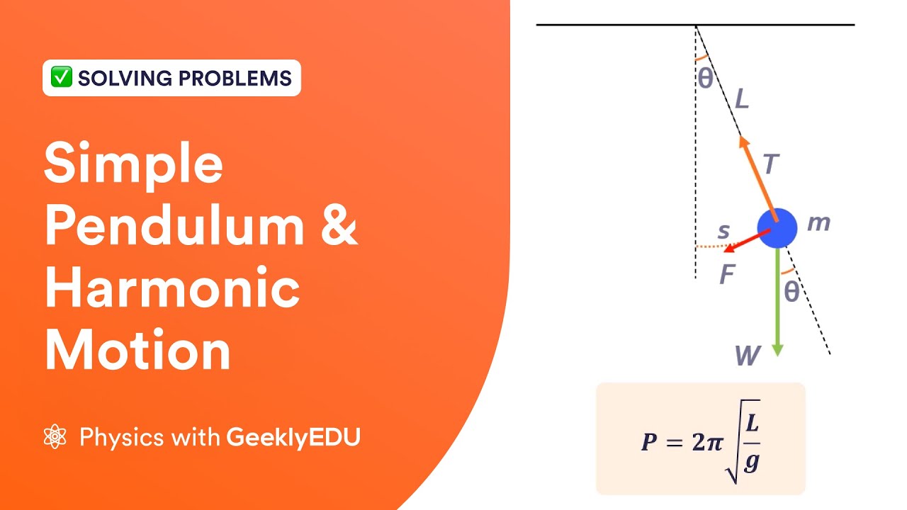#GeeklyHub Simple Pendulum & Harmonic Motion Practice Problems Solution