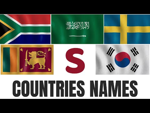 Countries of the World | Countries Names Start with Letter S | Countries names with Flags