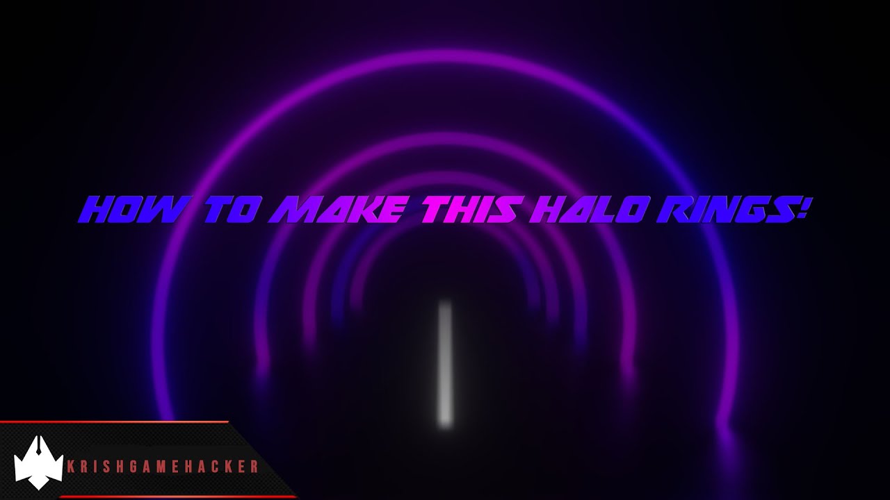 Halo Rings Wallpaper - Blender Tutorial| KRISHGAMEHACKER
