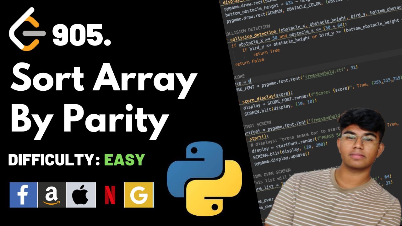 Sort Array By Parity | Leet code 905 | Theory explained + Python code