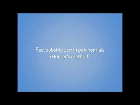 Fast Substitution into Polynomials: Horner’s Method | Algebra Demystified