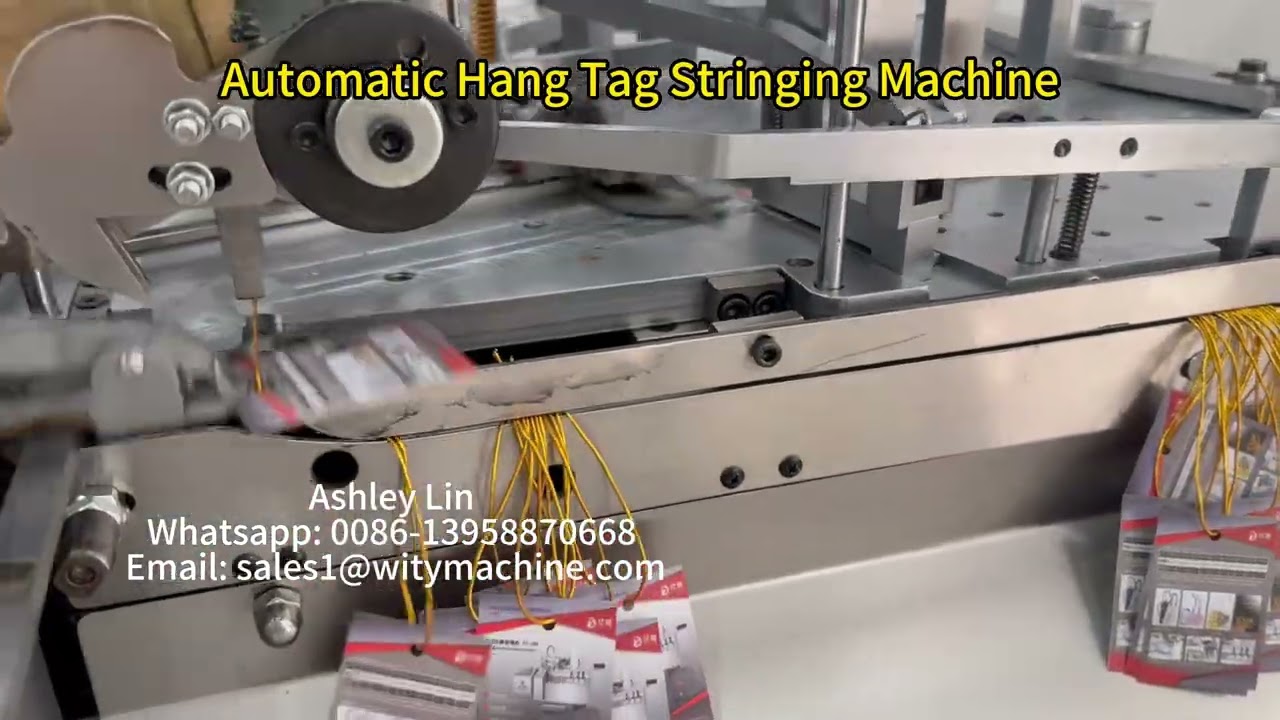 Automatic Hang Tag Stringing Machine