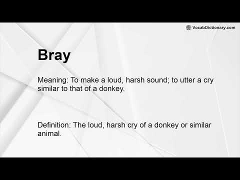 Bray Meaning