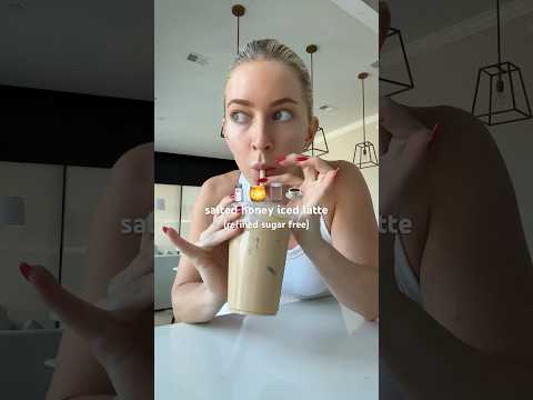 once you try a salted honey whole milk iced latteé there’s no going back 🫣🧂🍯 #coffee #latte