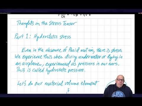 Stress in fluids