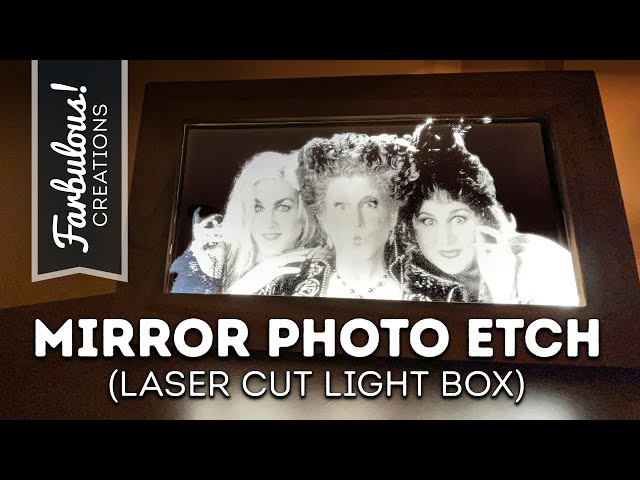 Making a Laser Etched Hocus Pocus Photo Mirror | Farbulous Creations