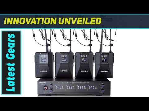 SIKUING 4 Channel Wireless Mic System: Best for Church & Karaoke